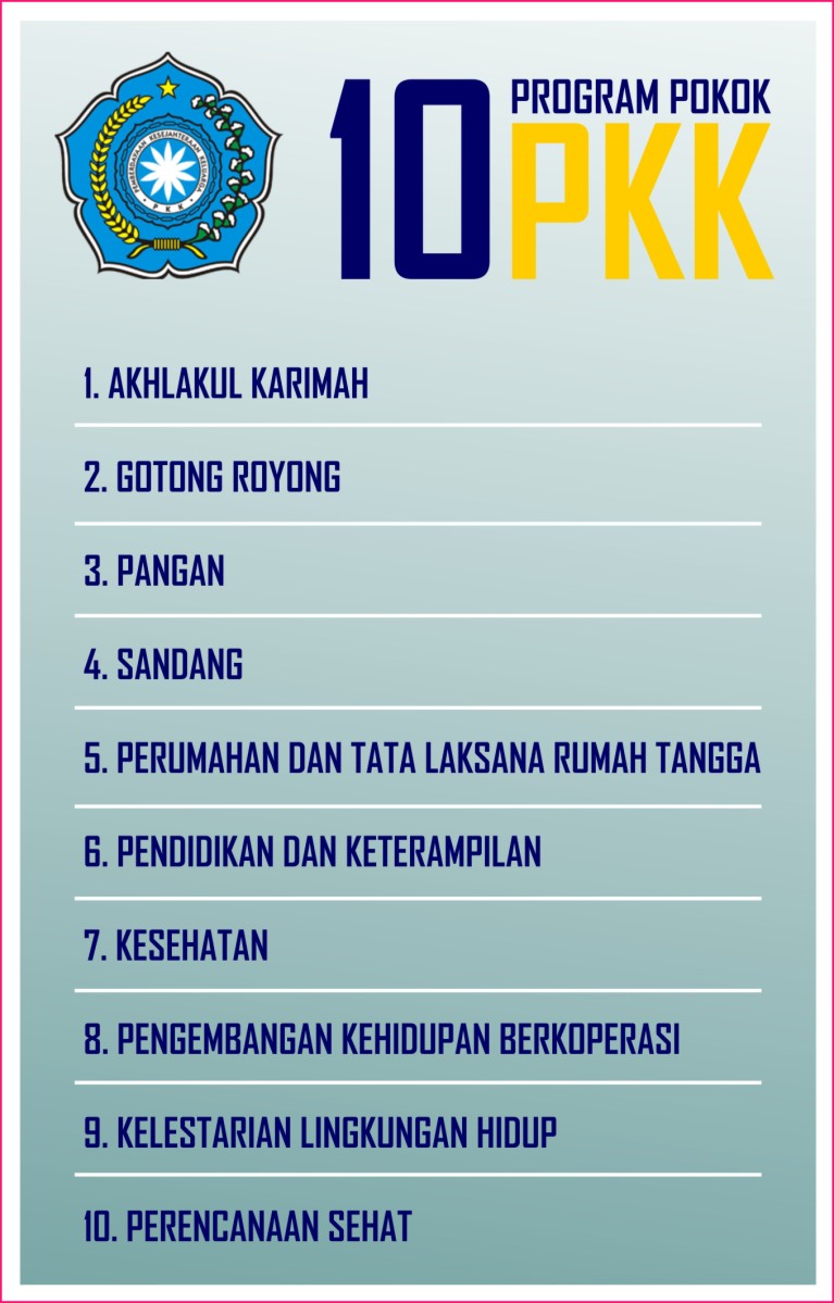 10 Program Pokok PKK – Portal Tim Penggerak PKK Kota Batam